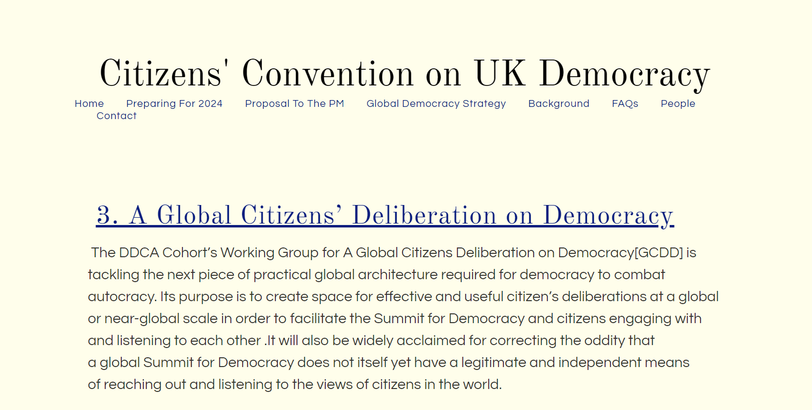 GloCAN - Global Citizens’ Assembly Network